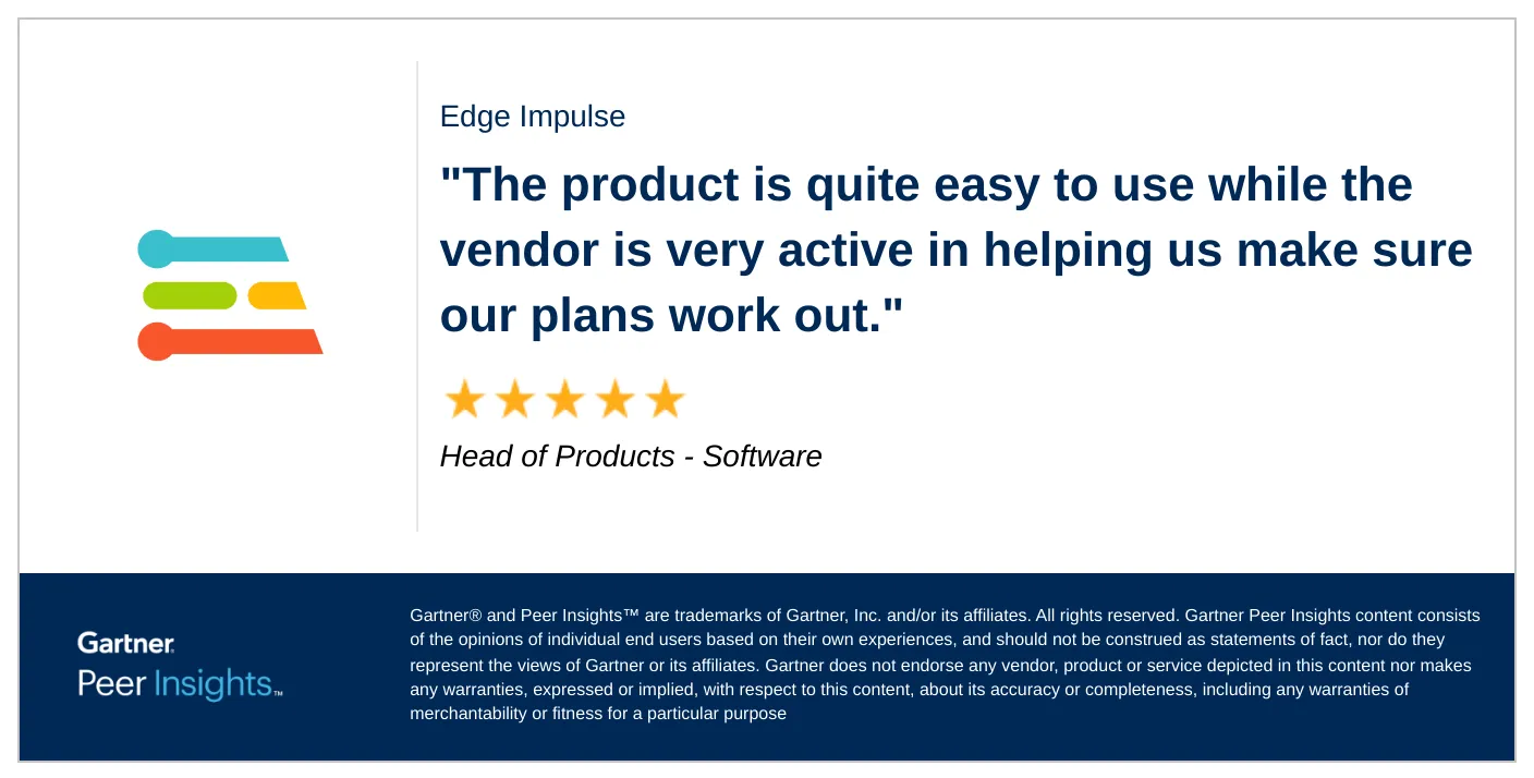 Edge Impulse - The Leading Edge AI Platform